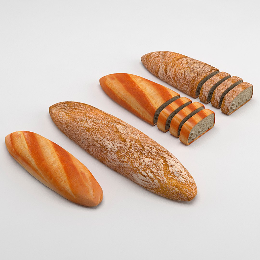 3d Model Breads Coffee Deli