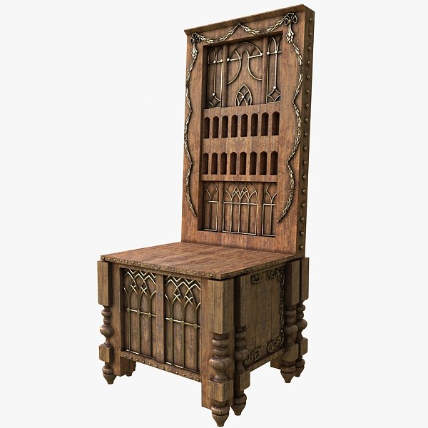modèle 3D de Trône Médiéval - TurboSquid 736829