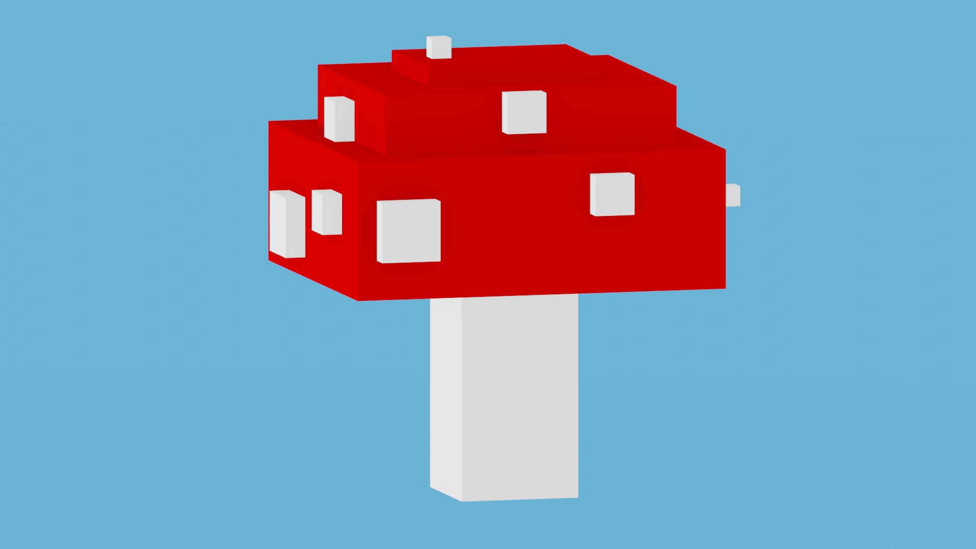 3D Fly Agaric Poisonous Mushroom Pixel Art Stylized Game Asset ...