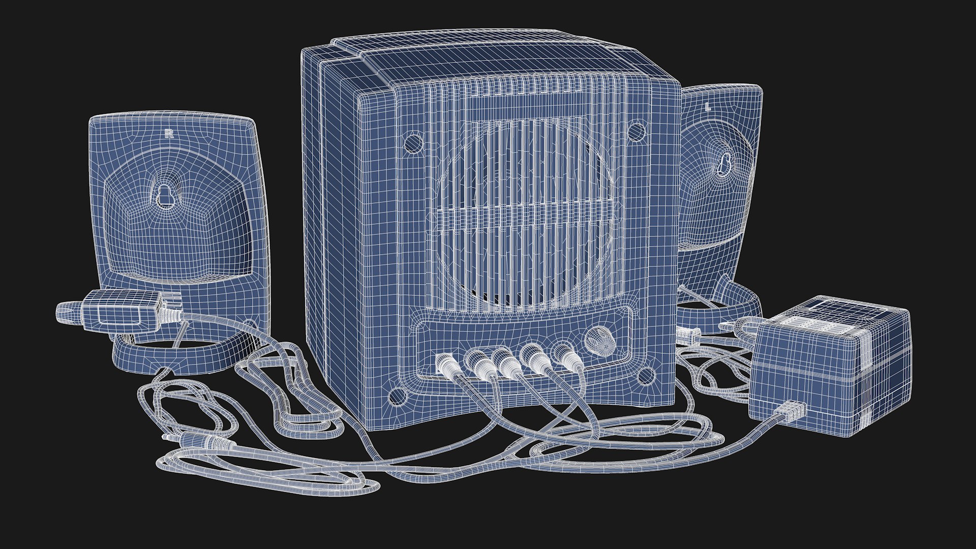 3D Computer Speakers - Creative SoundWorks Slim500 model - TurboSquid 1765497