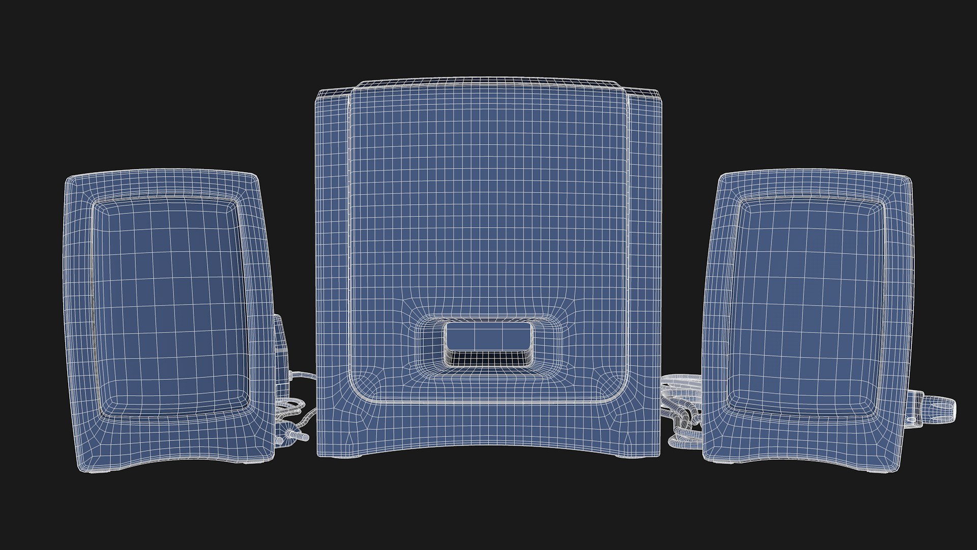 3D Computer Speakers - Creative SoundWorks Slim500 model - TurboSquid 1765497