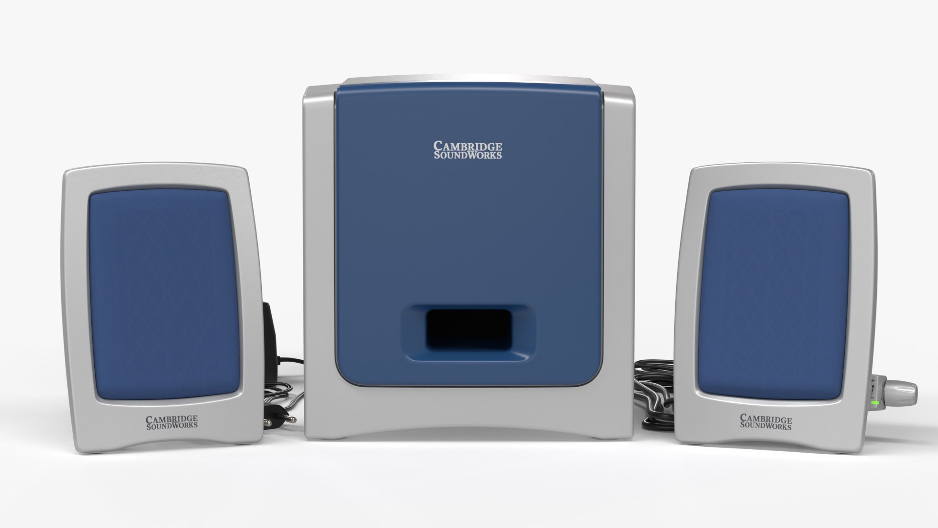 3D Computer Speakers - Creative SoundWorks Slim500 model - TurboSquid 1765497