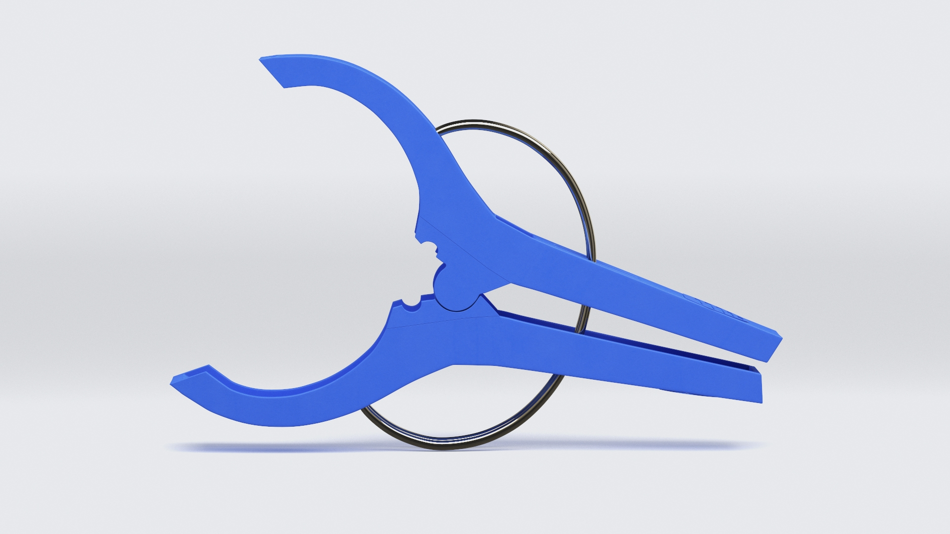 3D Plastic Clothes Pin Blue Open Model - TurboSquid 1995797