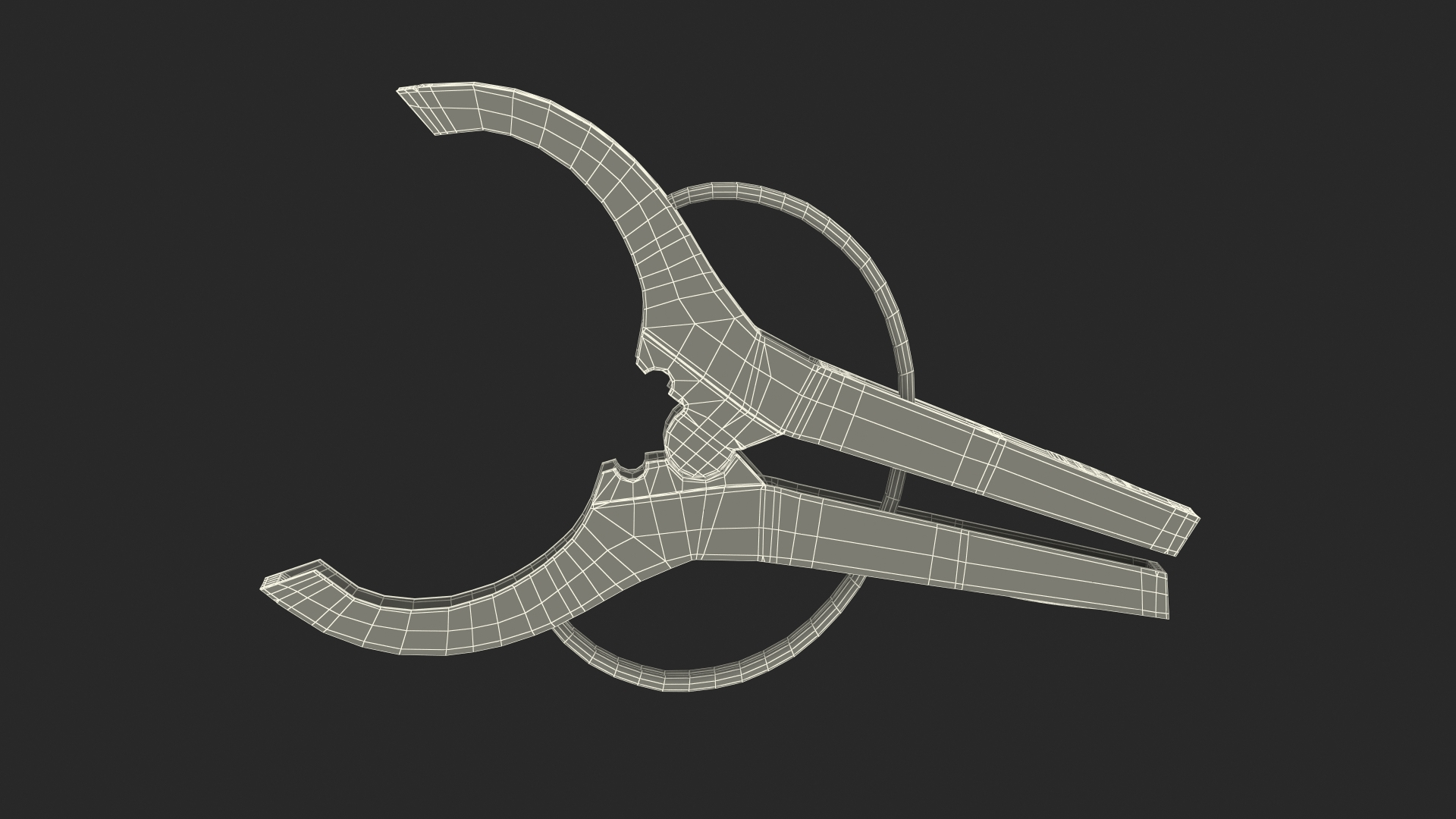 3D Plastic Clothes Pin Blue Open Model - TurboSquid 1995797