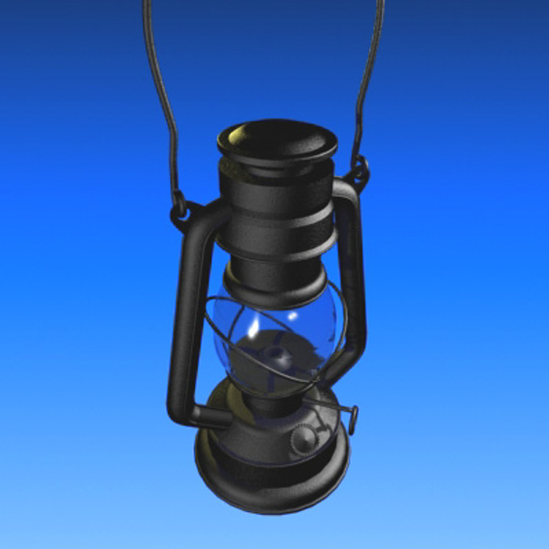 free lantern old 3d model