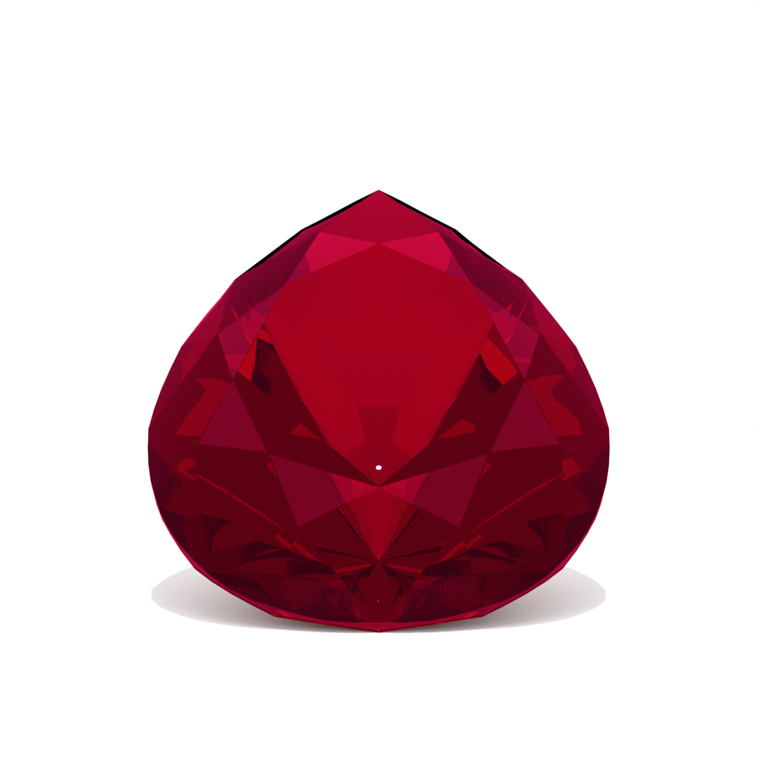 Ruby Cut Pear - Model - TurboSquid 1561982