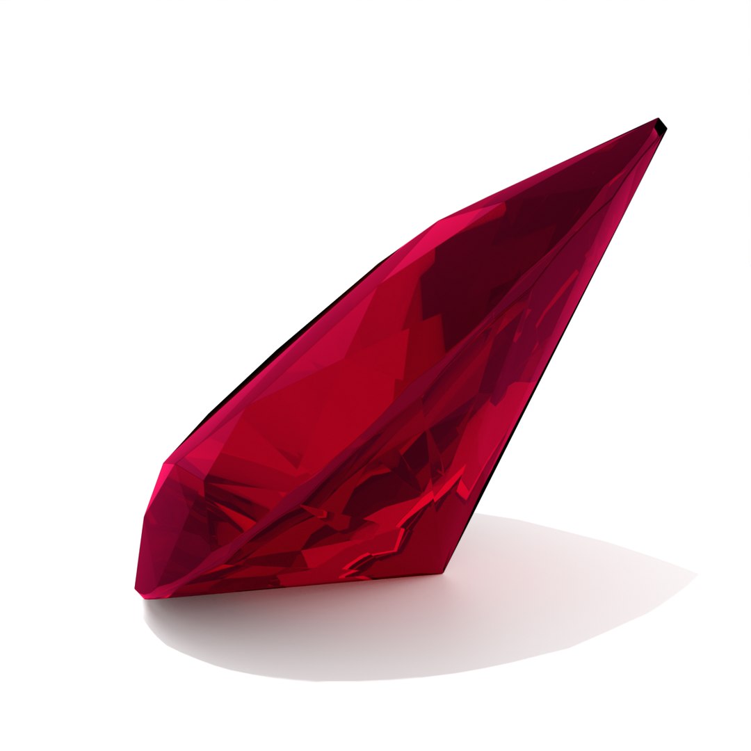 Ruby Cut Pear - Model - TurboSquid 1561982