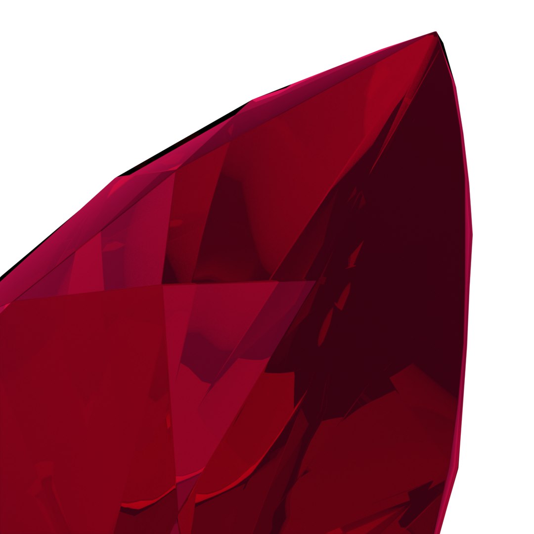 Ruby Cut Pear - Model - TurboSquid 1561982