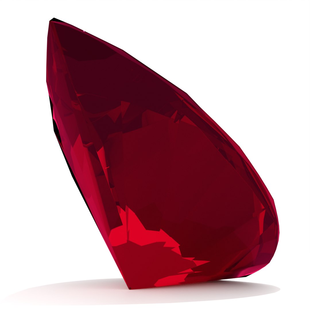 Ruby Cut Pear - Model - TurboSquid 1561982