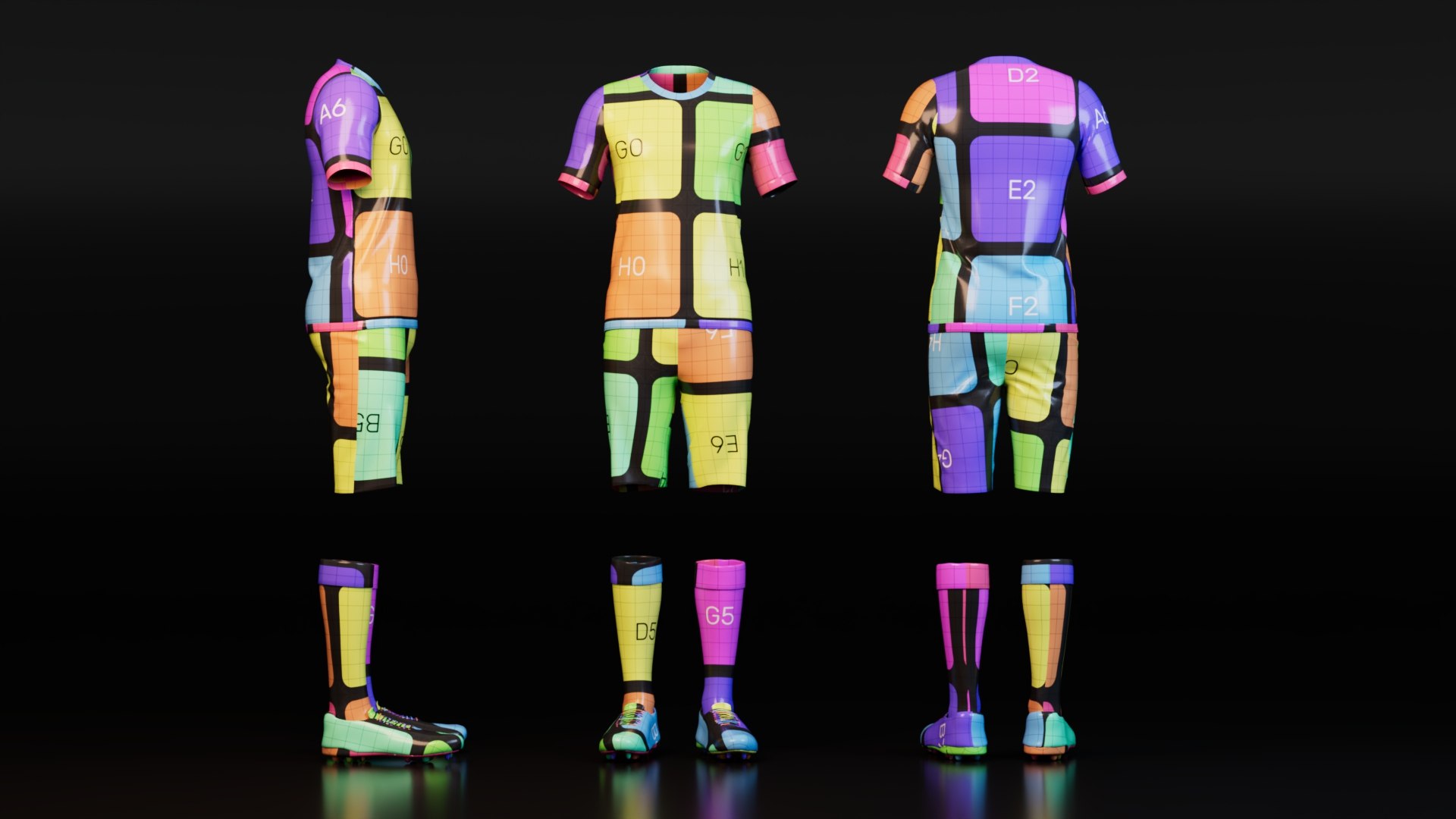 3D Soccer Dress - TurboSquid 2384324