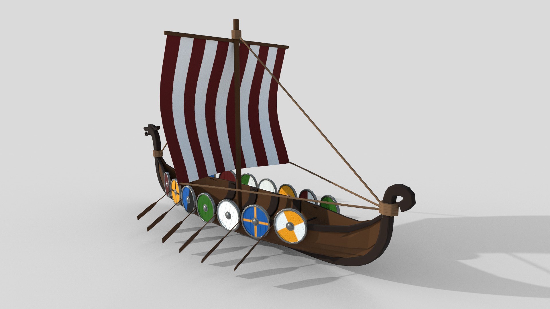 Viking Ship 3D - TurboSquid 1563589