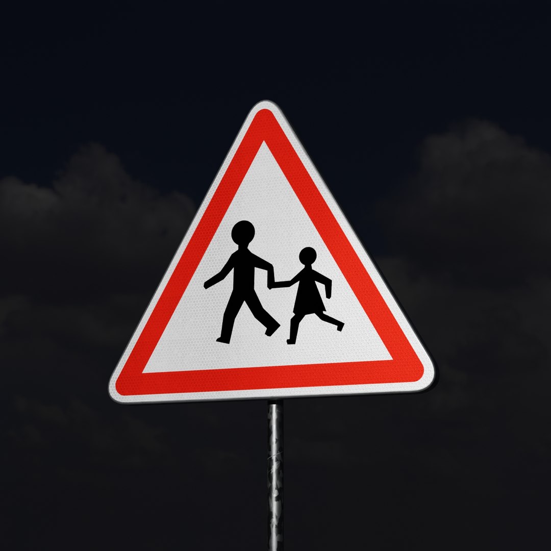 Road Sign French - Signalisation Routiere De France 3D - TurboSquid 2004876