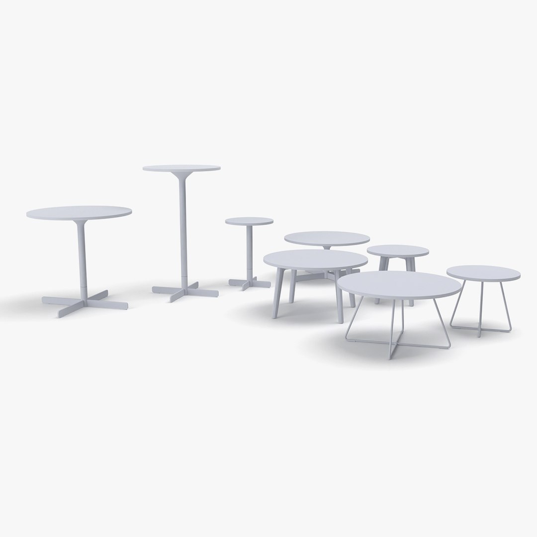 Hendrix Coffee Table 3D Model - TurboSquid 1815311