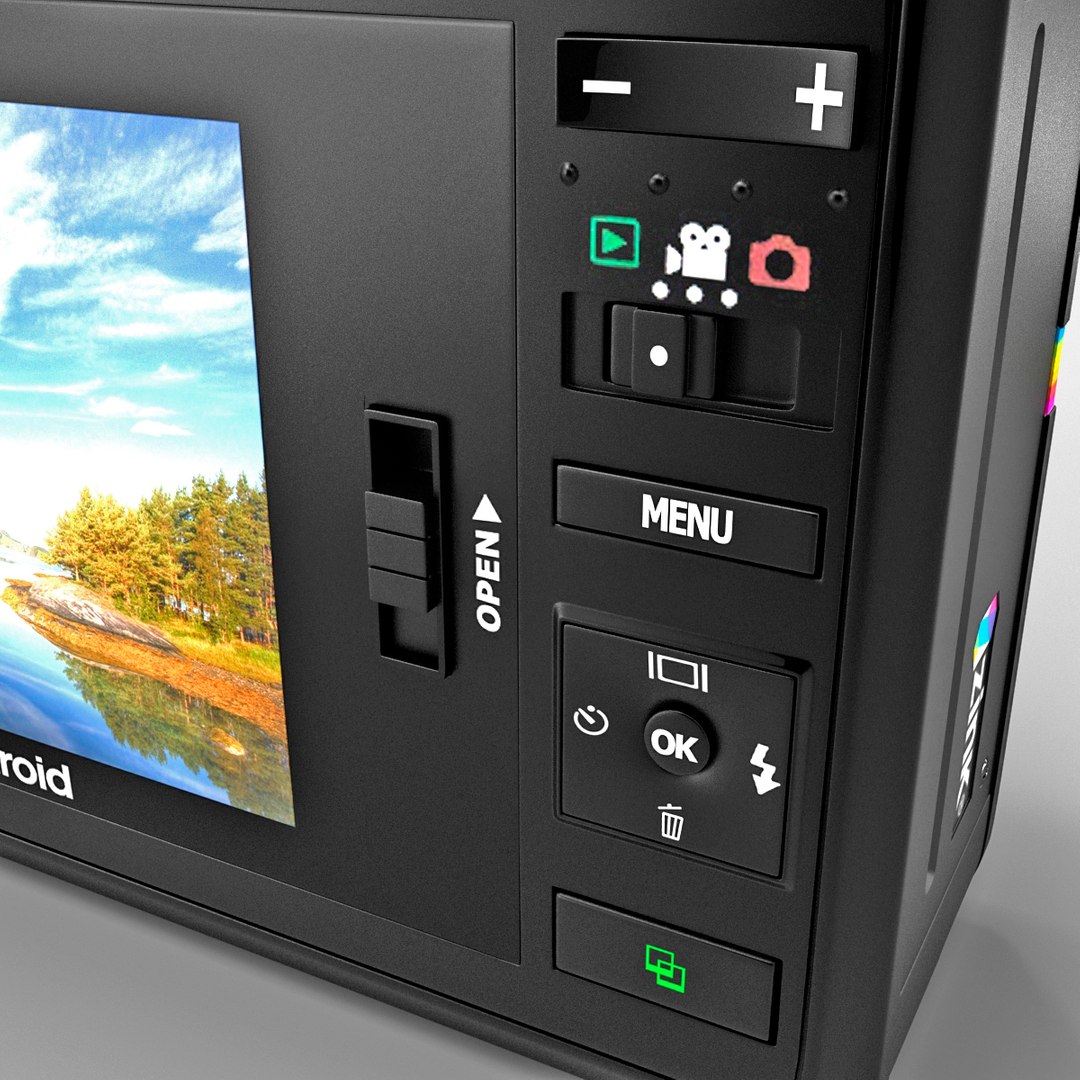 3d Digital Print Camera Polaroid Model