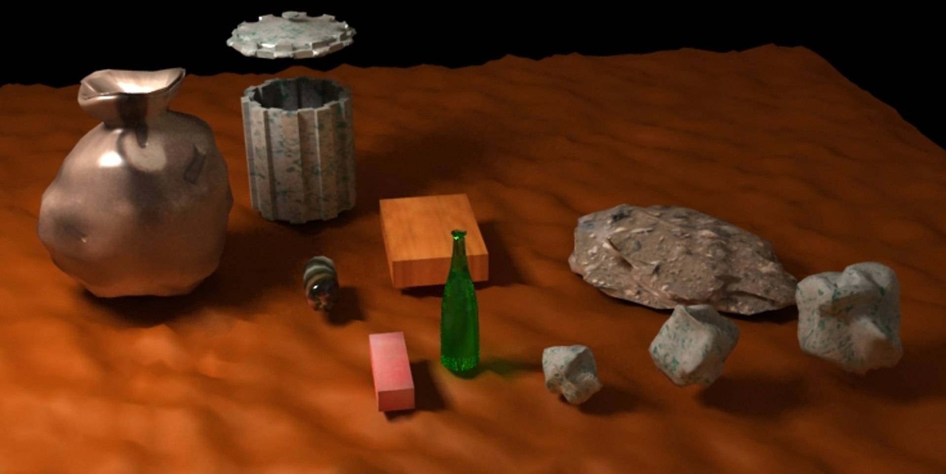 Free Different Rubbish 3d Model