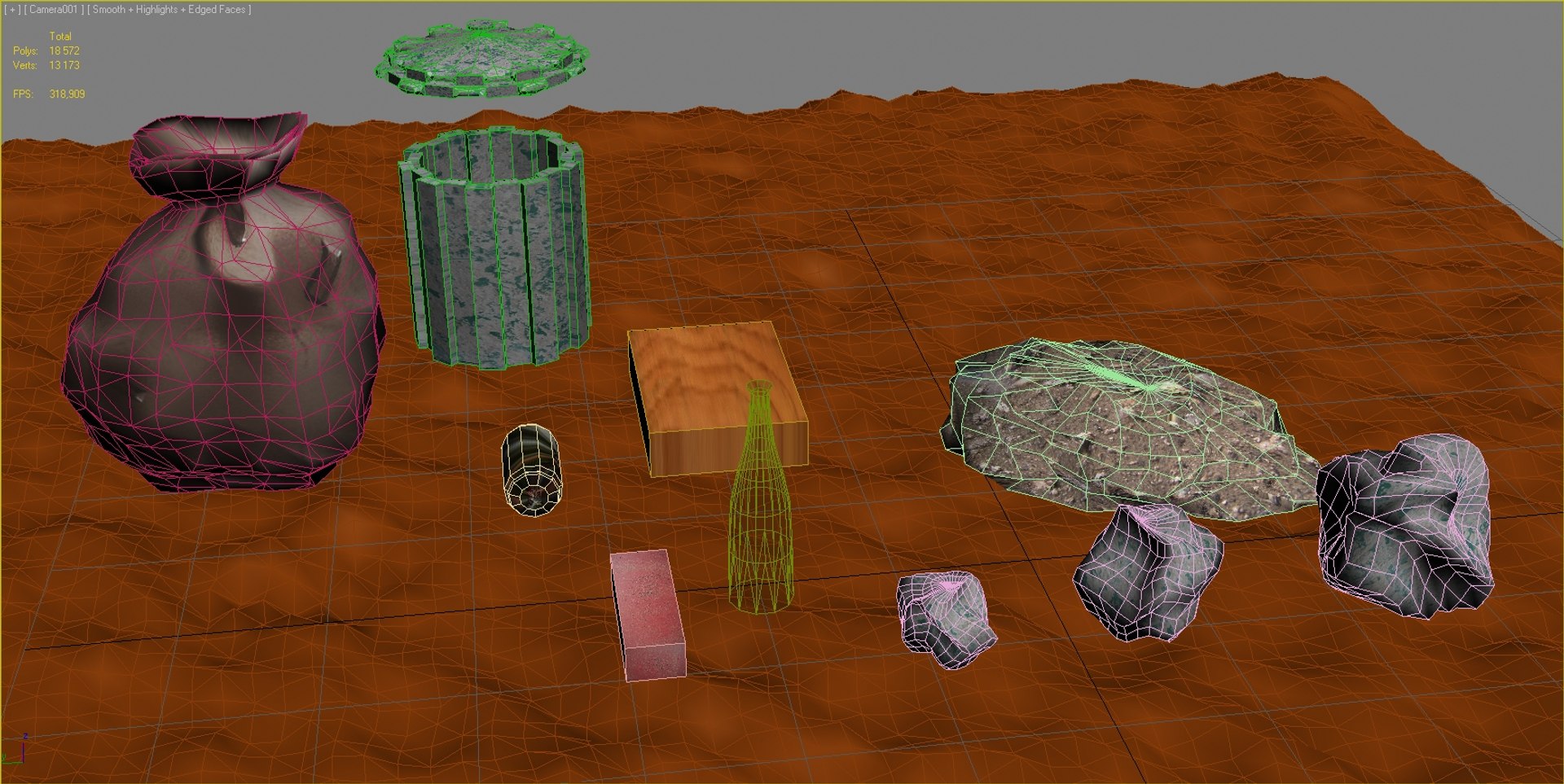 Free Different Rubbish 3d Model