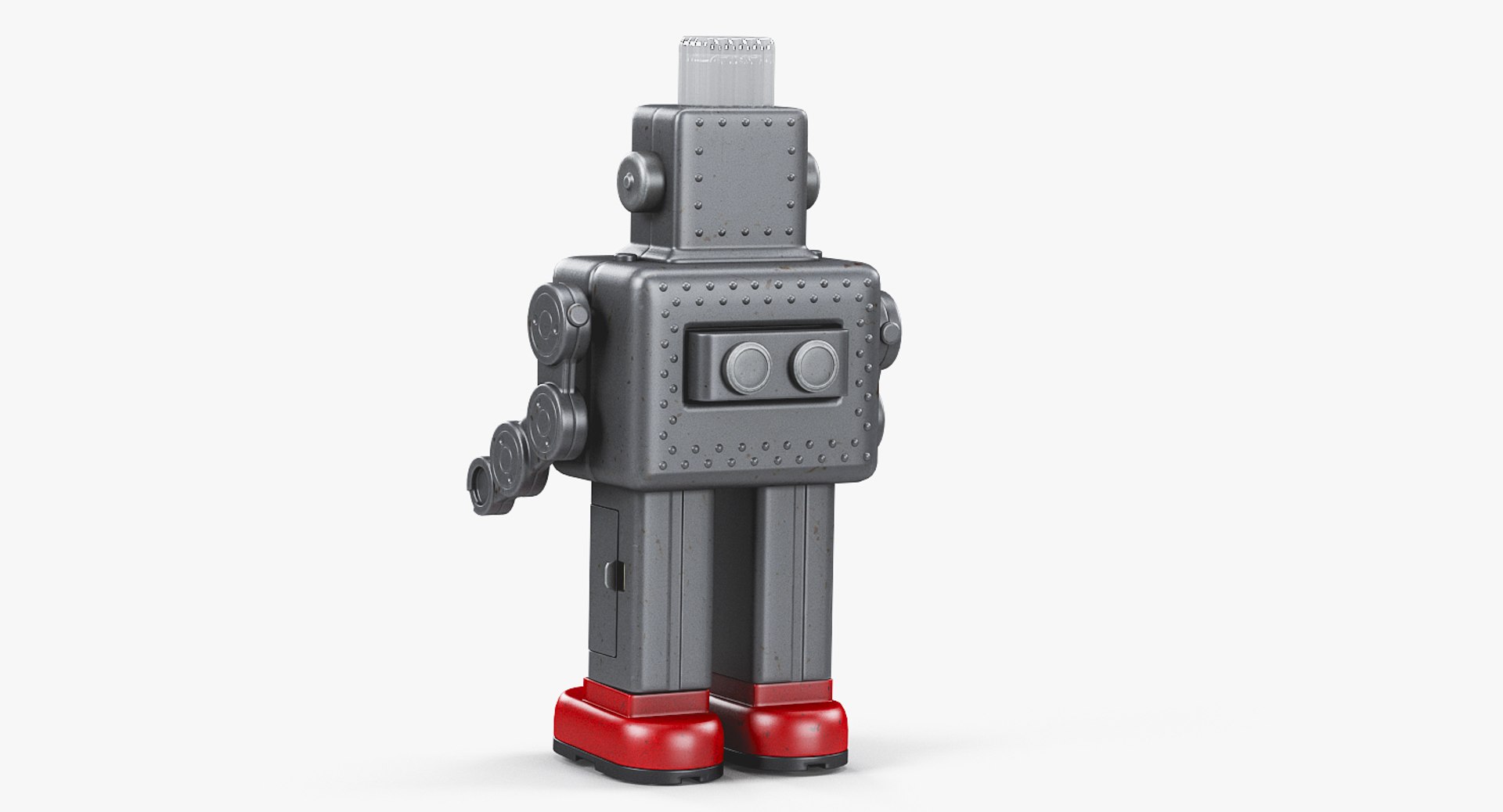 Vintage robot smoking spaceman 3D - TurboSquid 1378515