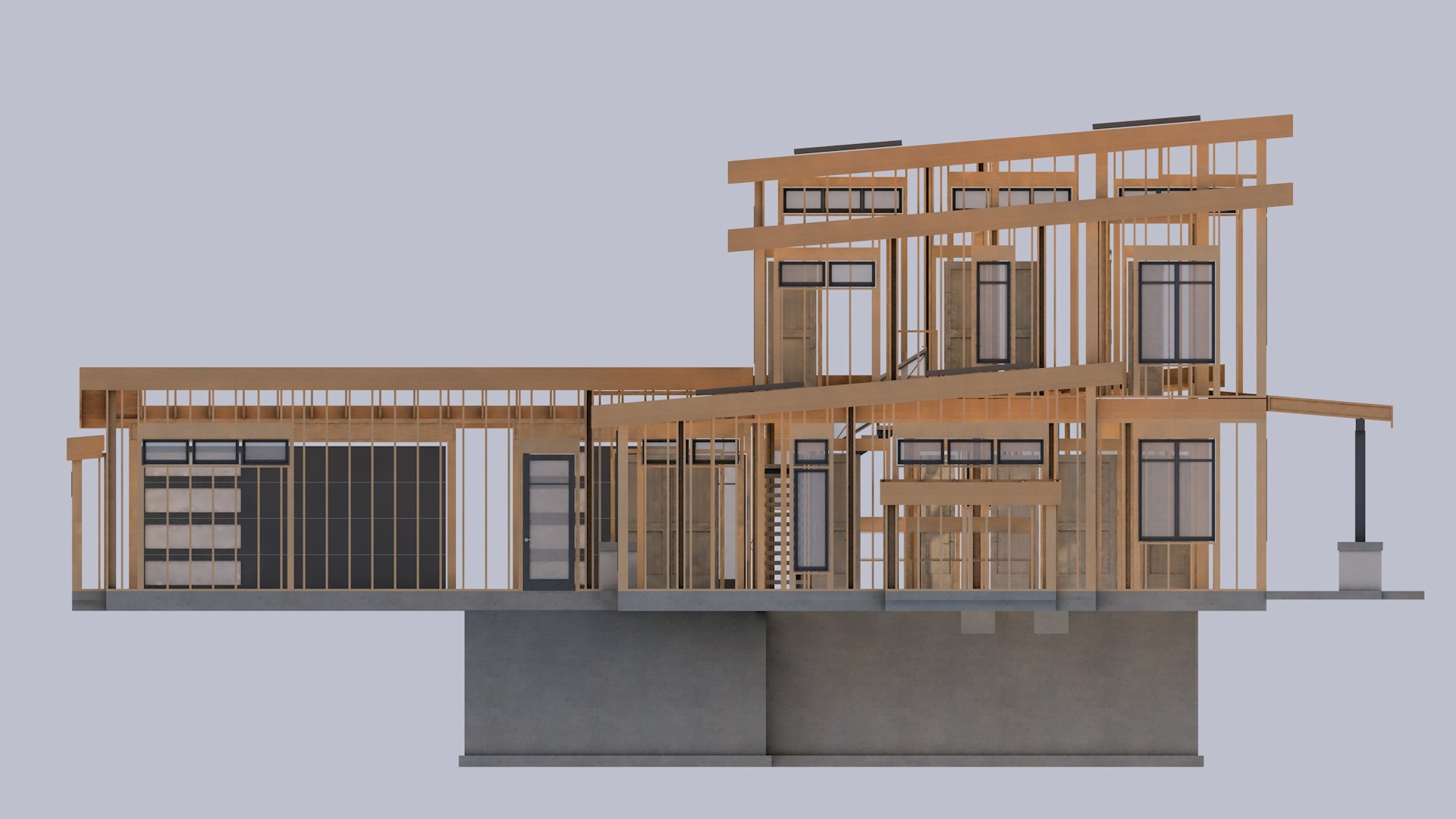 3D model House Framing vol 1 - TurboSquid 1974471