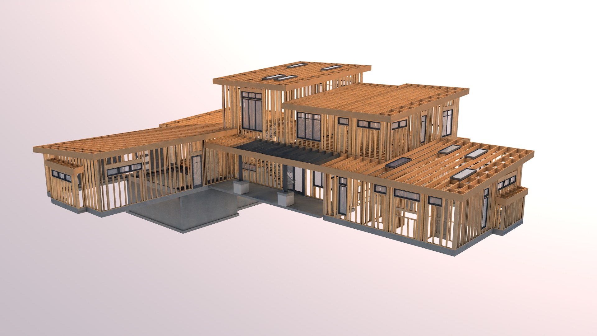 3D model House Framing vol 1 - TurboSquid 1974471