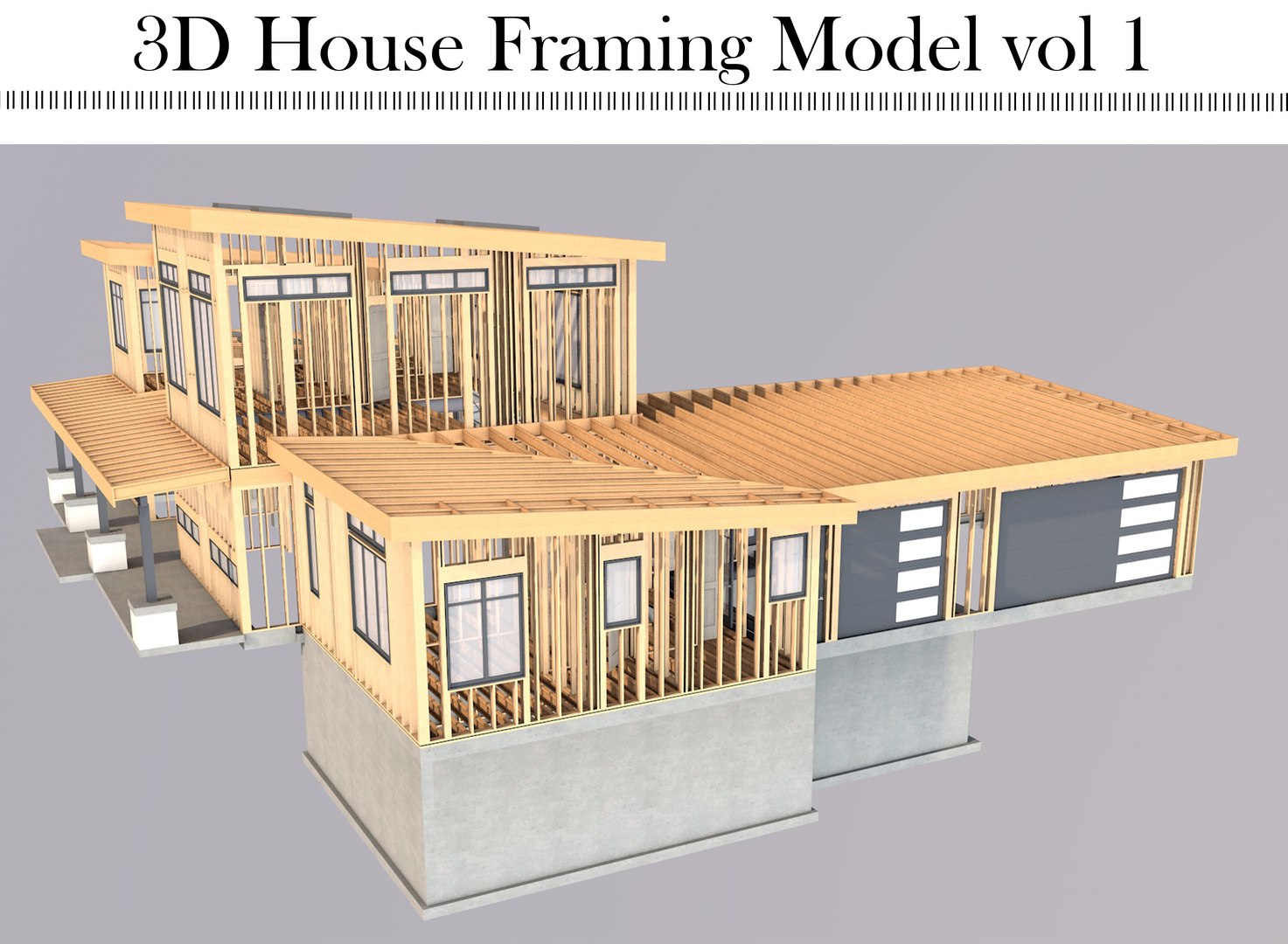 3D model House Framing vol 1 - TurboSquid 1974471