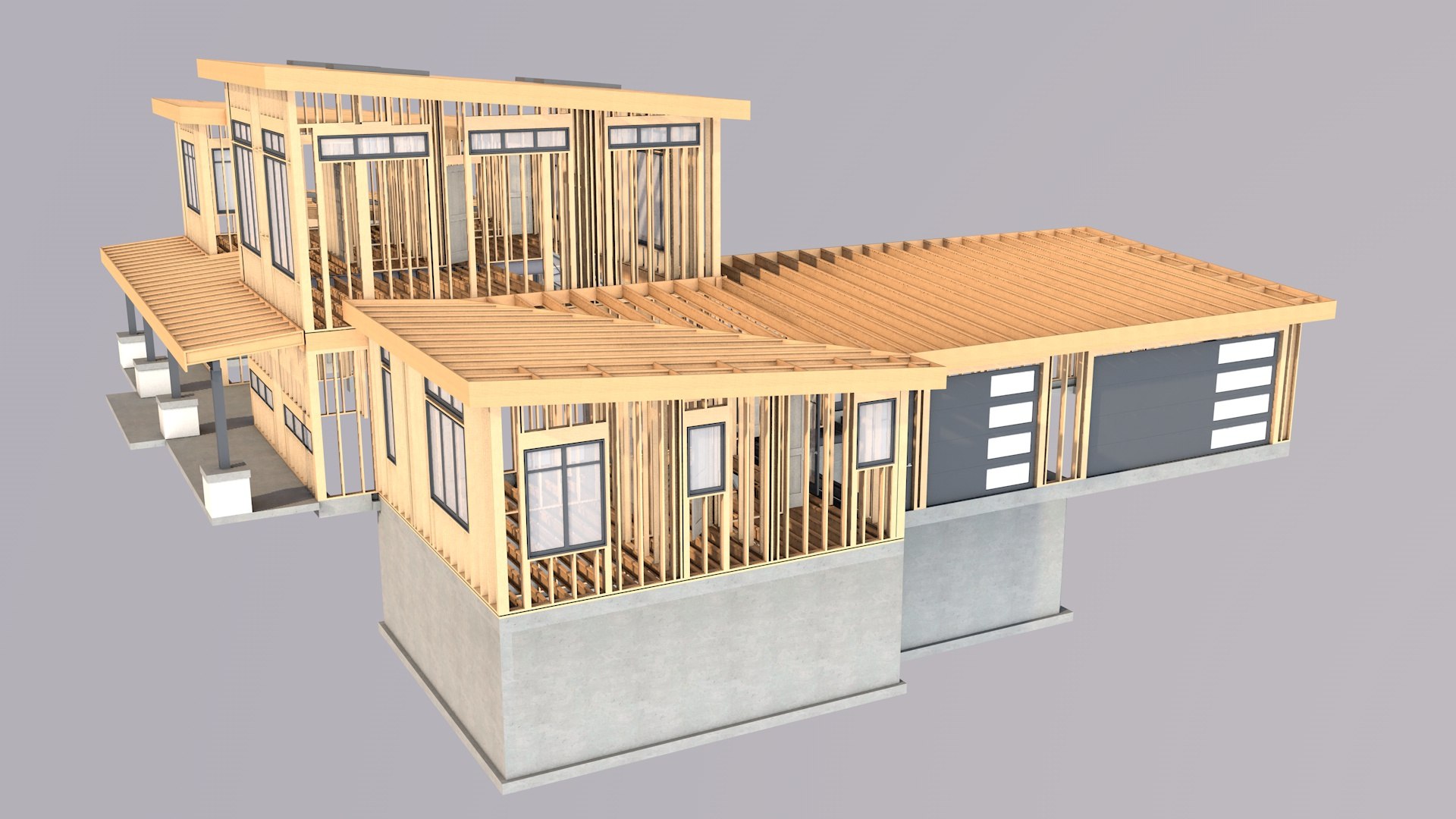 3D model House Framing vol 1 - TurboSquid 1974471