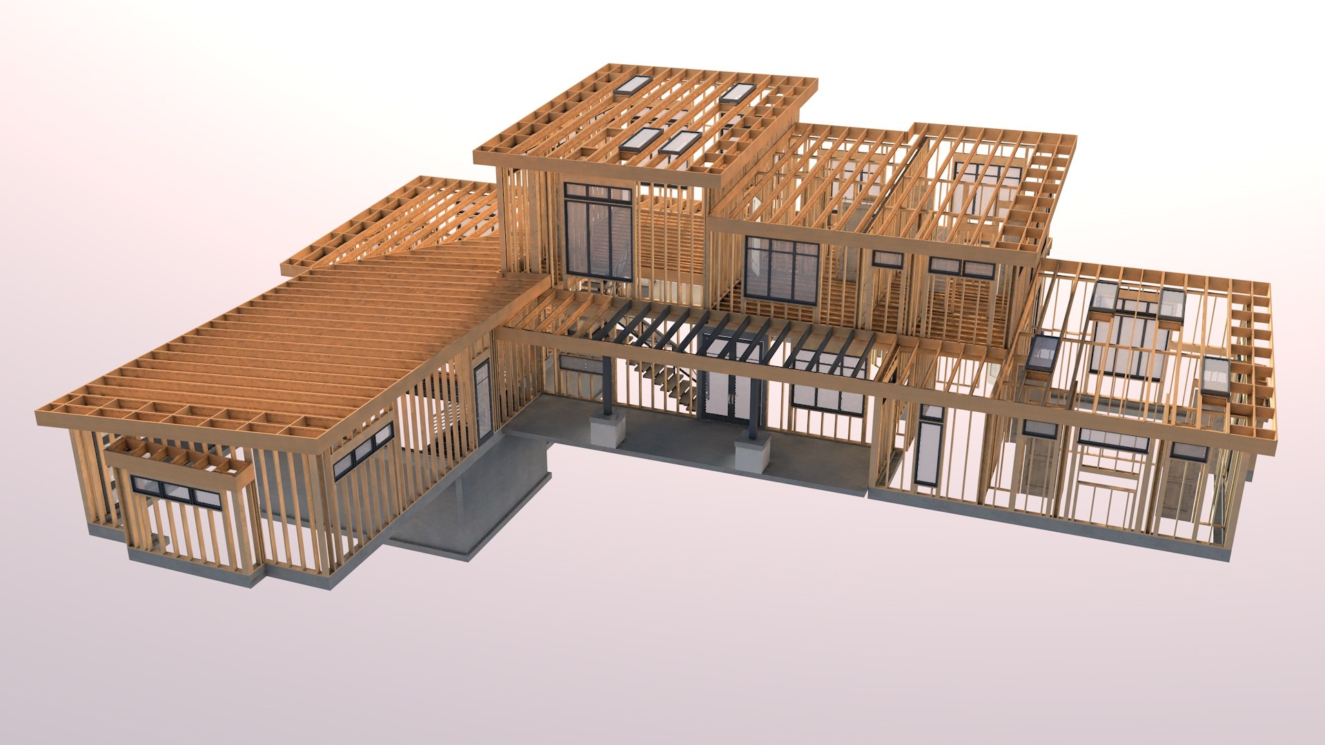 3D model House Framing vol 1 - TurboSquid 1974471