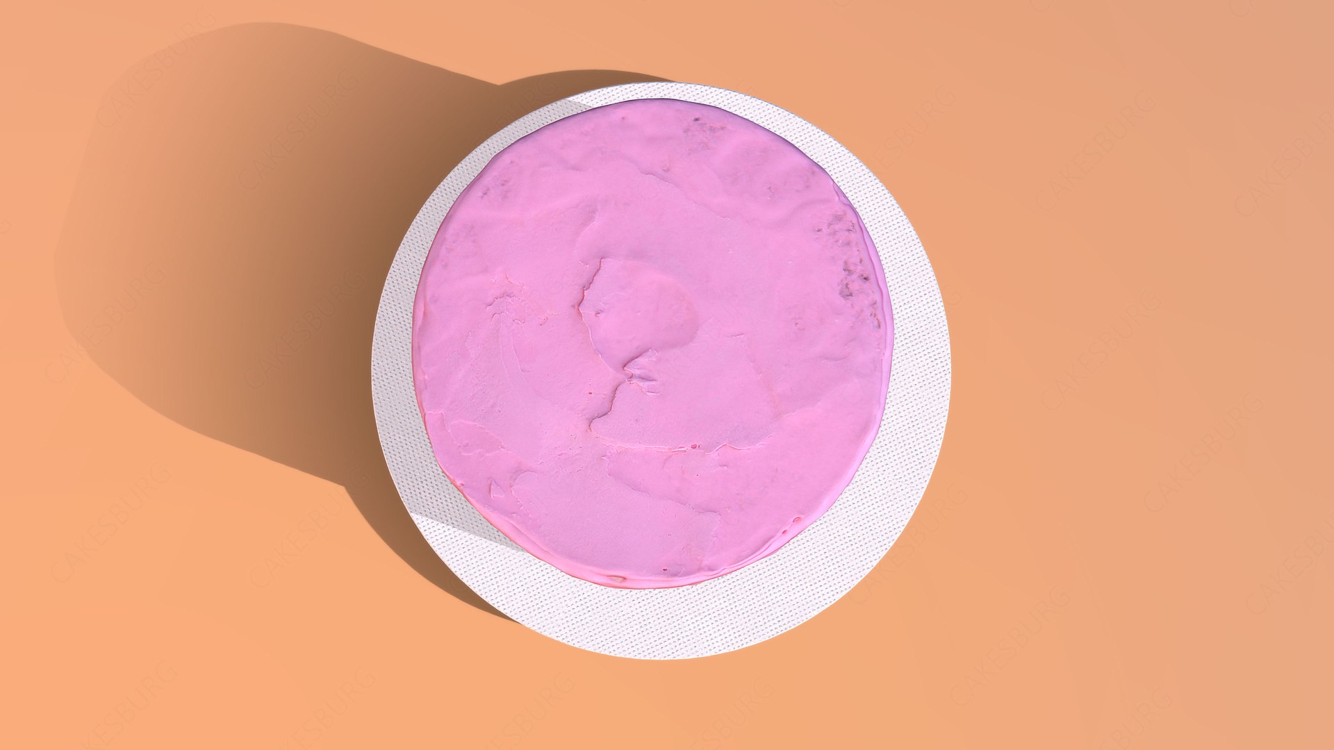Plain Pink Drip Cake 3d Model Turbosquid 1888909