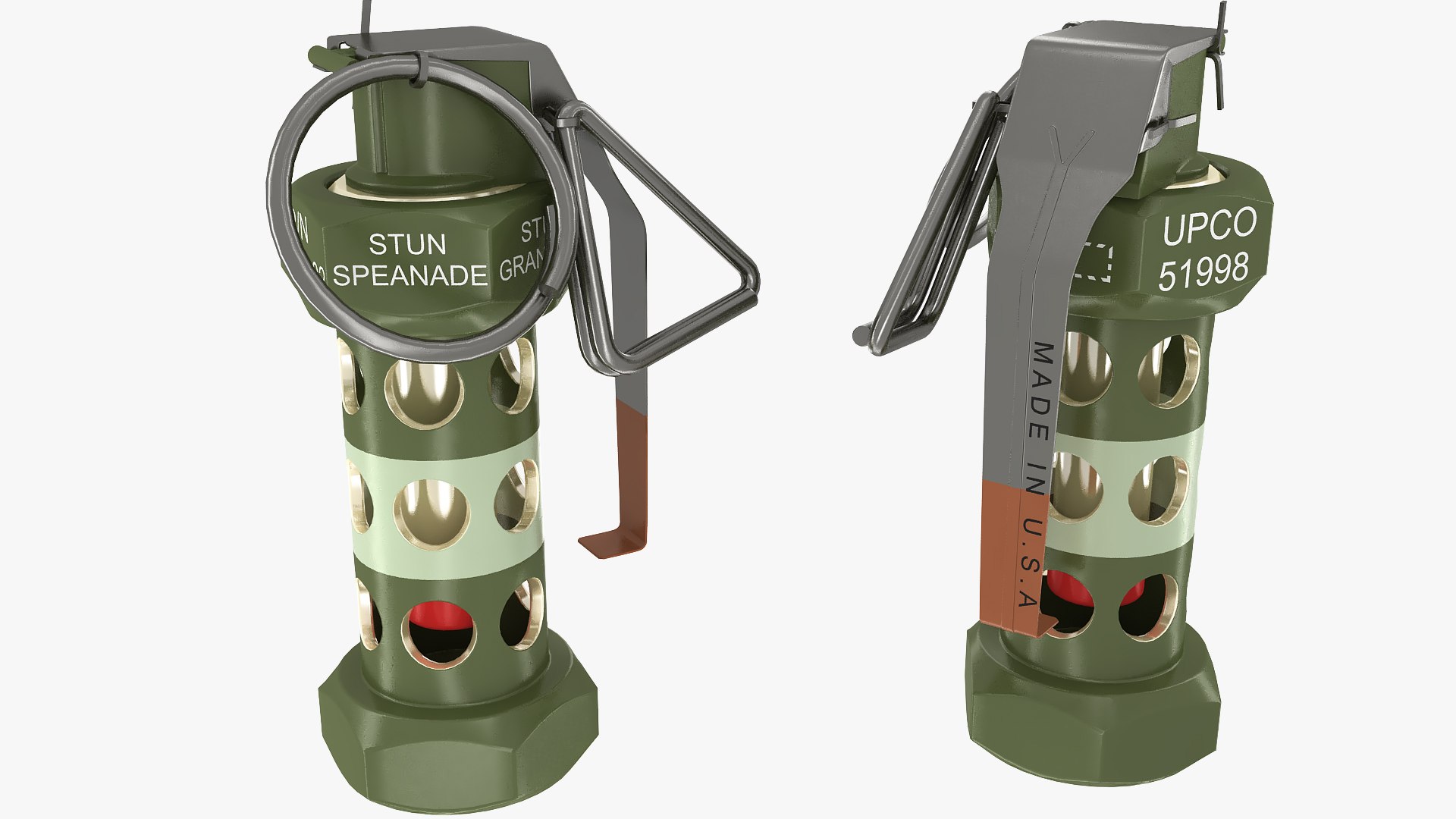 3D US Stun Grenade M84 Model - TurboSquid 2418263