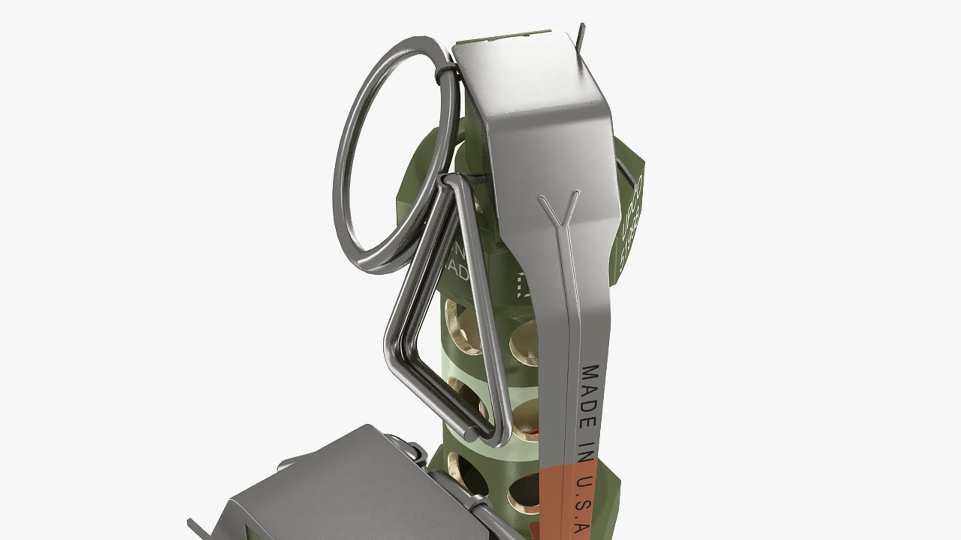 3D US Stun Grenade M84 Model - TurboSquid 2418263