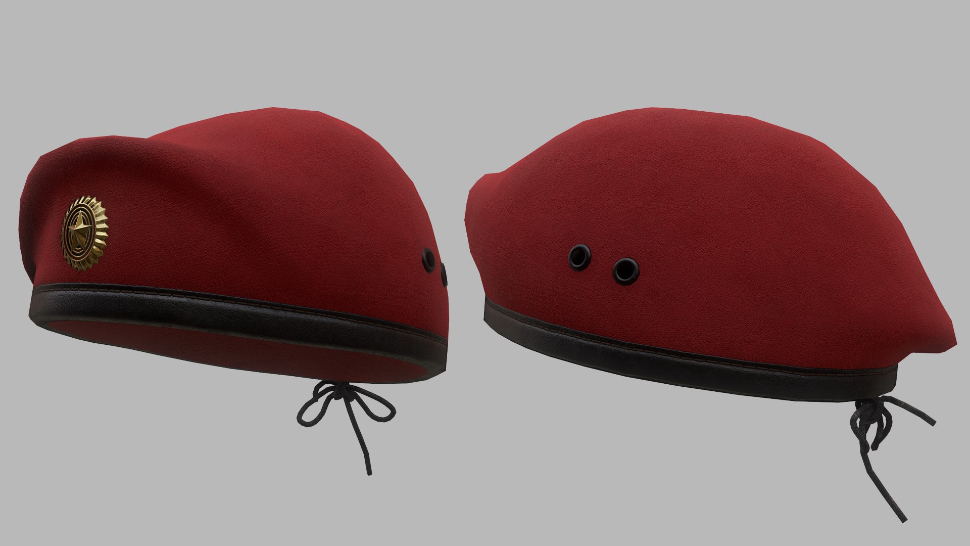 Beret 3D Model - TurboSquid 1834800
