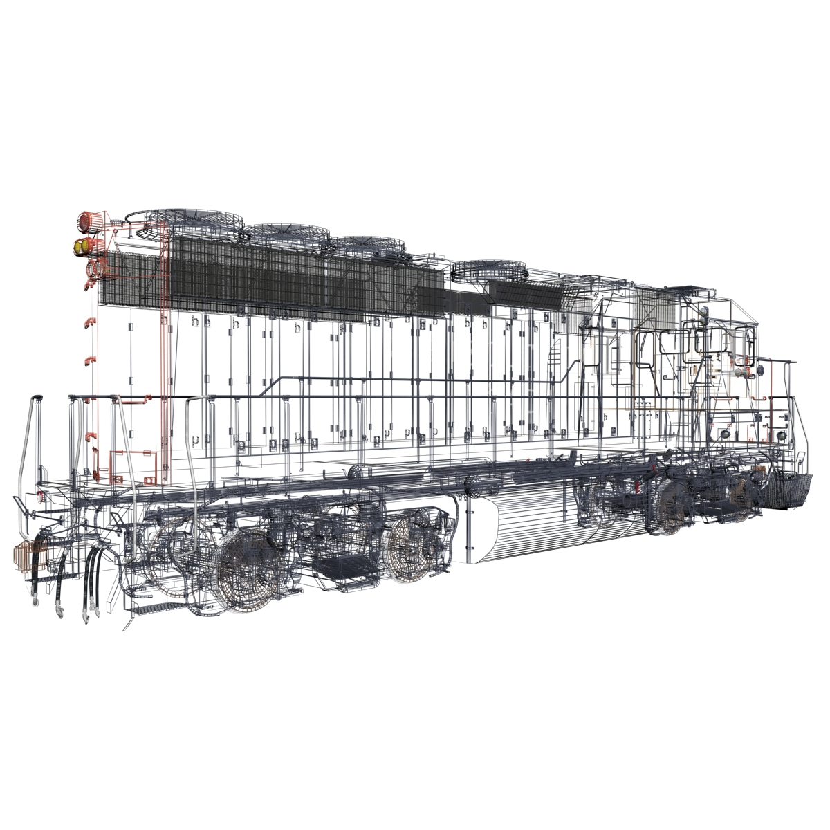 emd gp40-2 railroad engines max