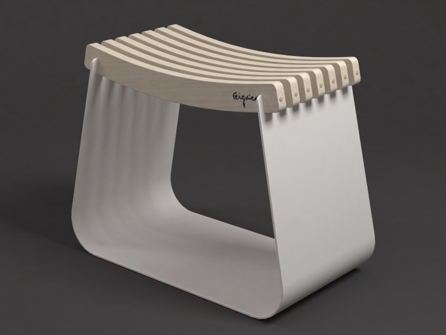 3d model henri stool