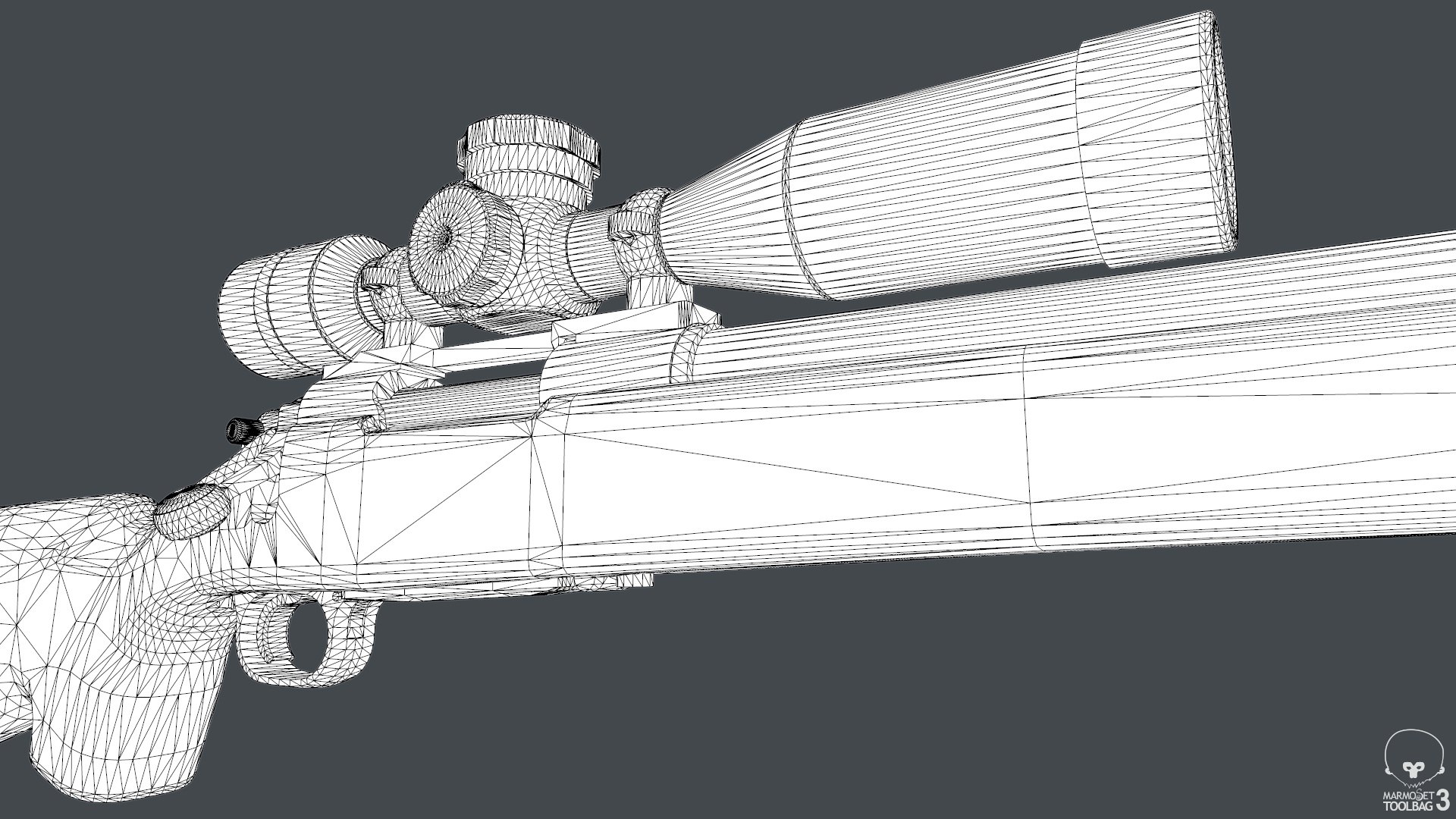 3D M40a1 Sniper Rifle Firearm Model - TurboSquid 1285195