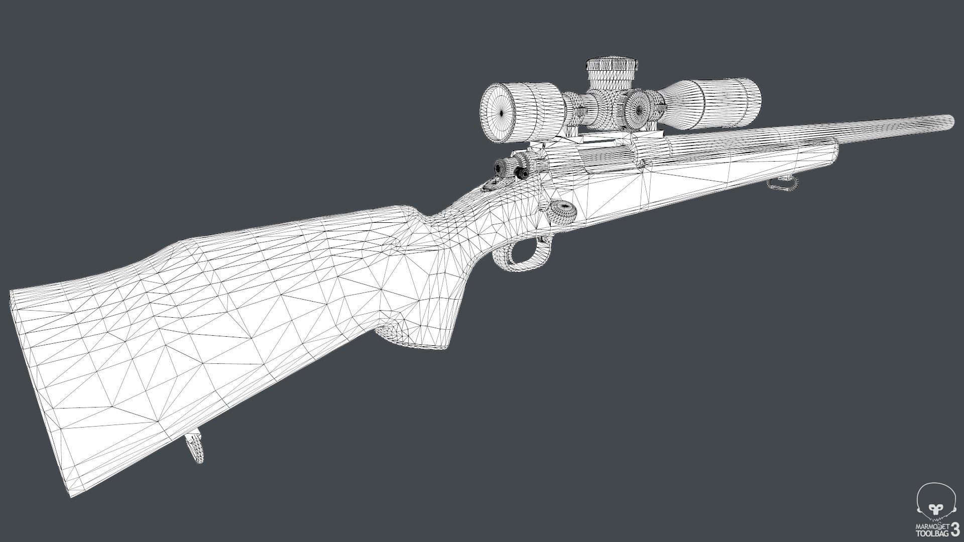 3D M40a1 Sniper Rifle Firearm Model - TurboSquid 1285195