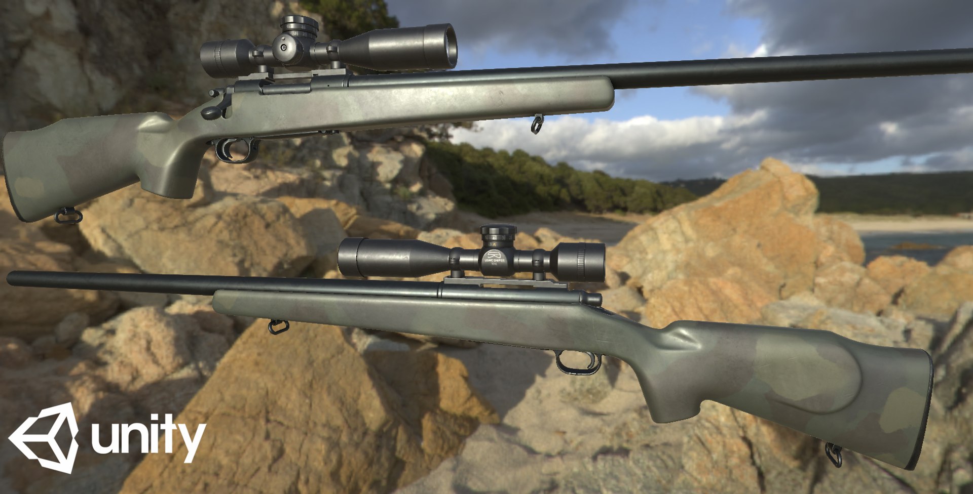 3D M40a1 Sniper Rifle Firearm Model - TurboSquid 1285195