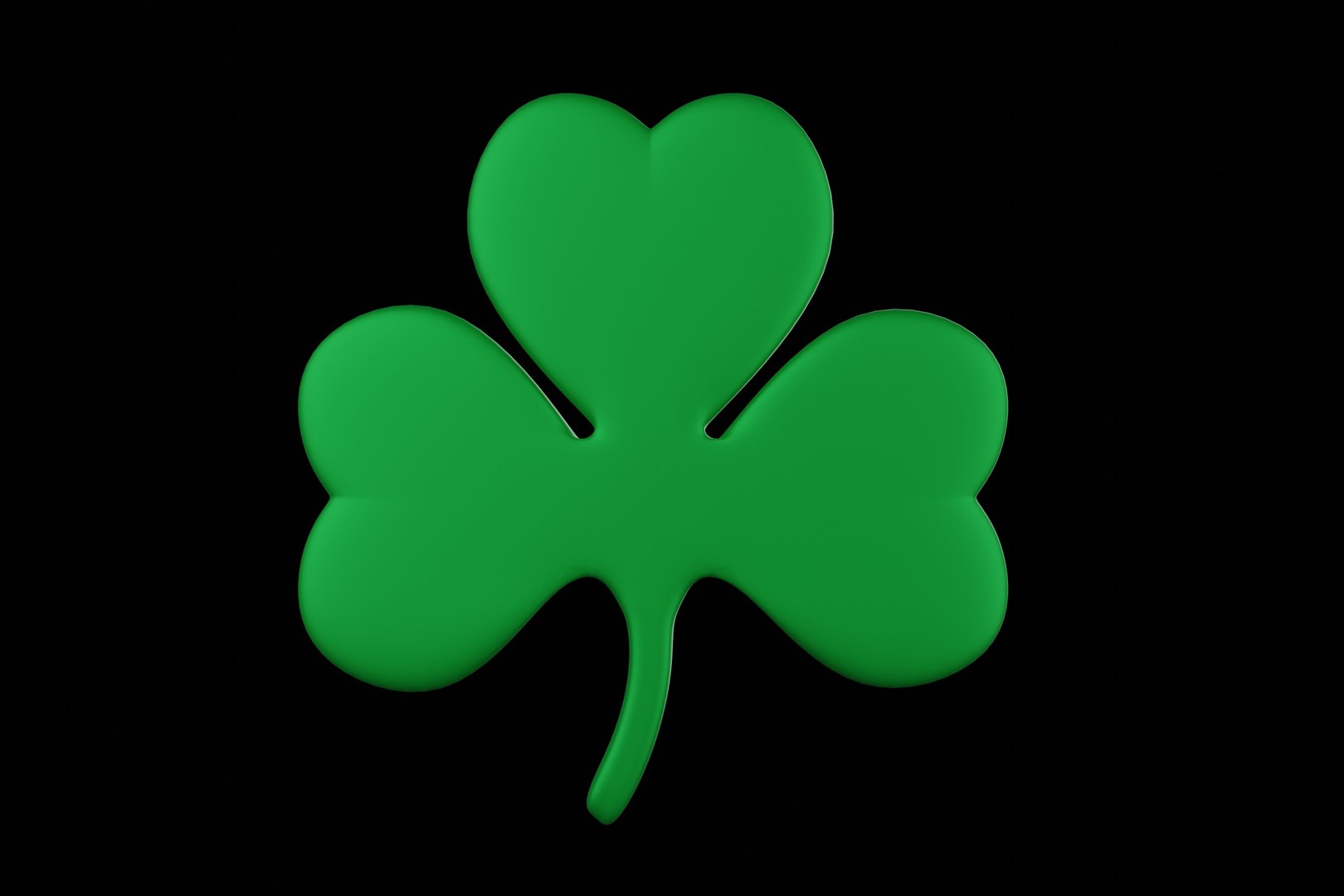 3D Clover Leaf For St Patricks Day - TurboSquid 2158602