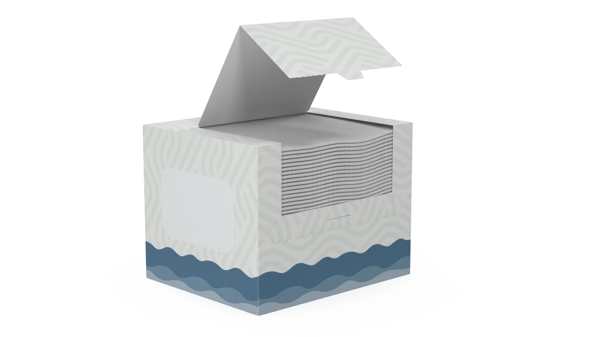 3D Mockup Clean Paper Towel Box Model - TurboSquid 2252643