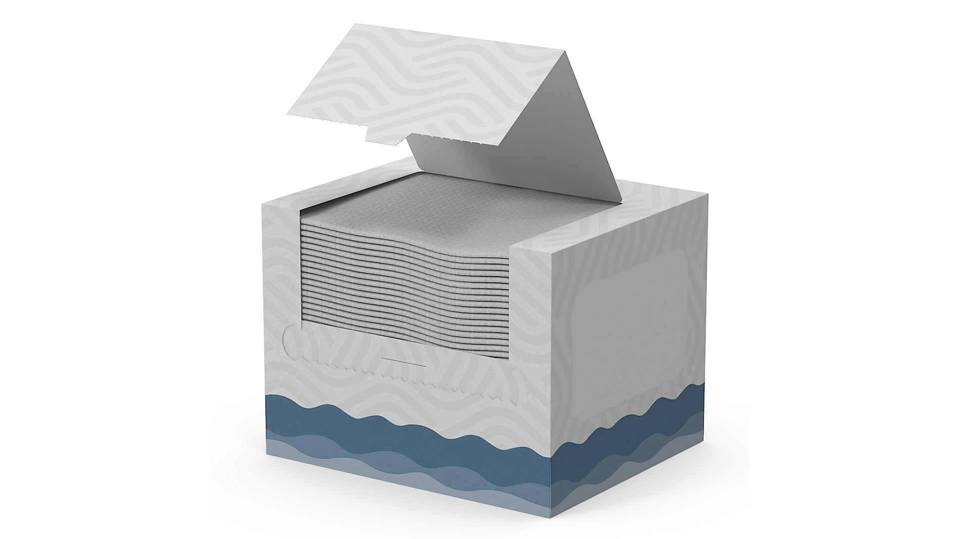 3D Mockup Clean Paper Towel Box Model - TurboSquid 2252643