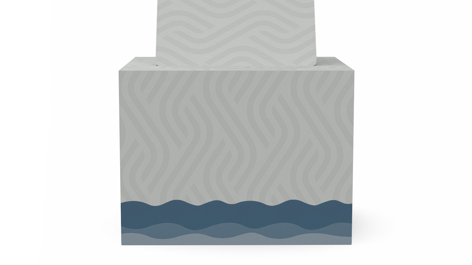 3D Mockup Clean Paper Towel Box Model - TurboSquid 2252643