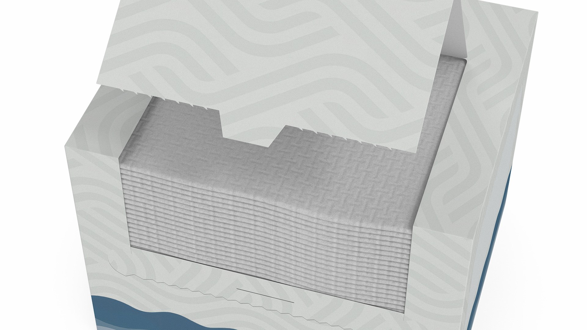 3D Mockup Clean Paper Towel Box Model - TurboSquid 2252643