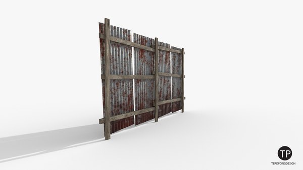 Roof galvanized wall 3D model - TurboSquid 1547346
