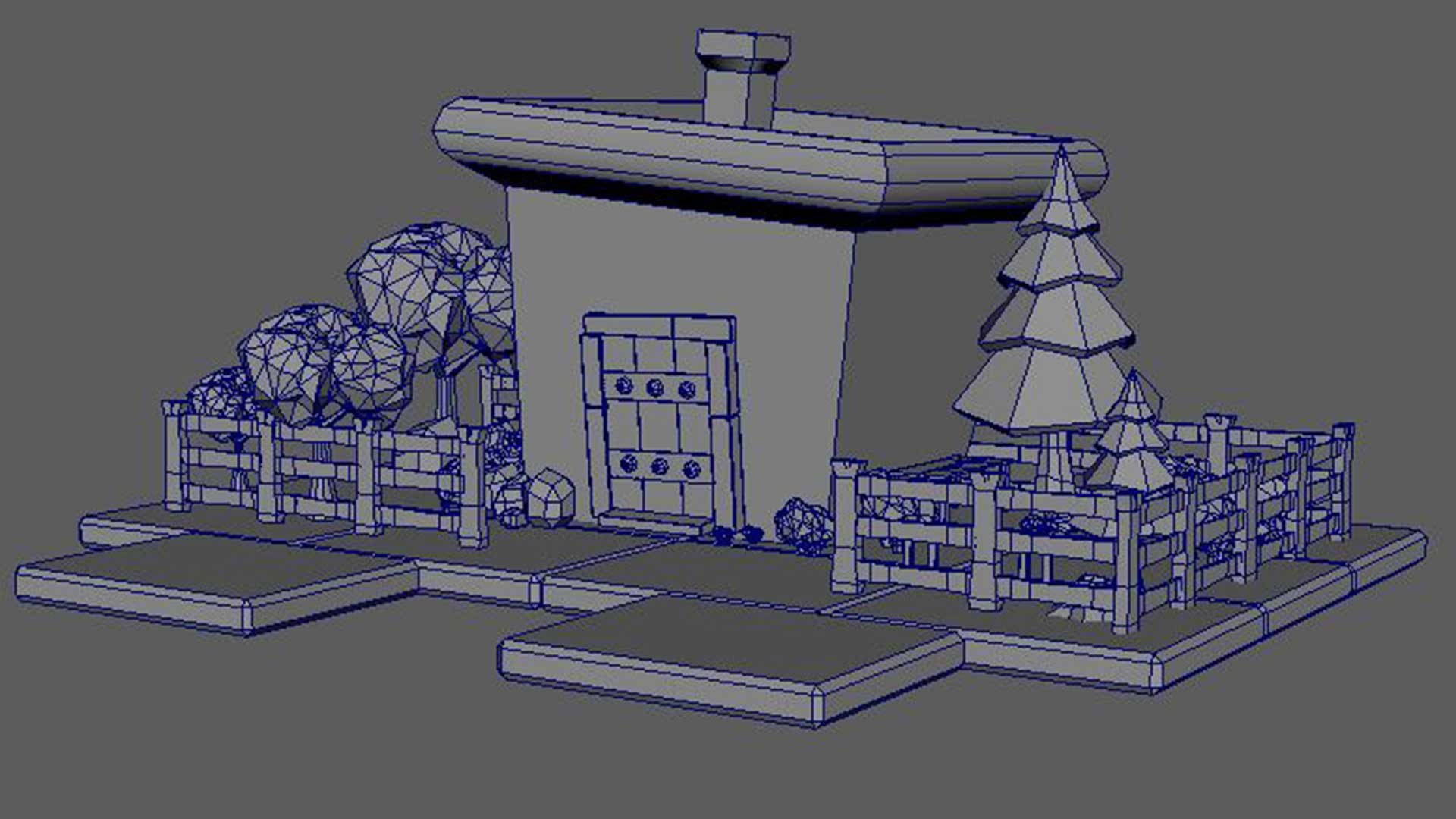 3D Low Poly Toon House - TurboSquid 2126692