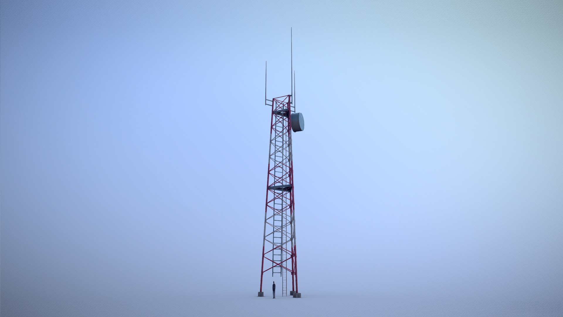 3D LA CellTower Truss 26M - TurboSquid 2060622