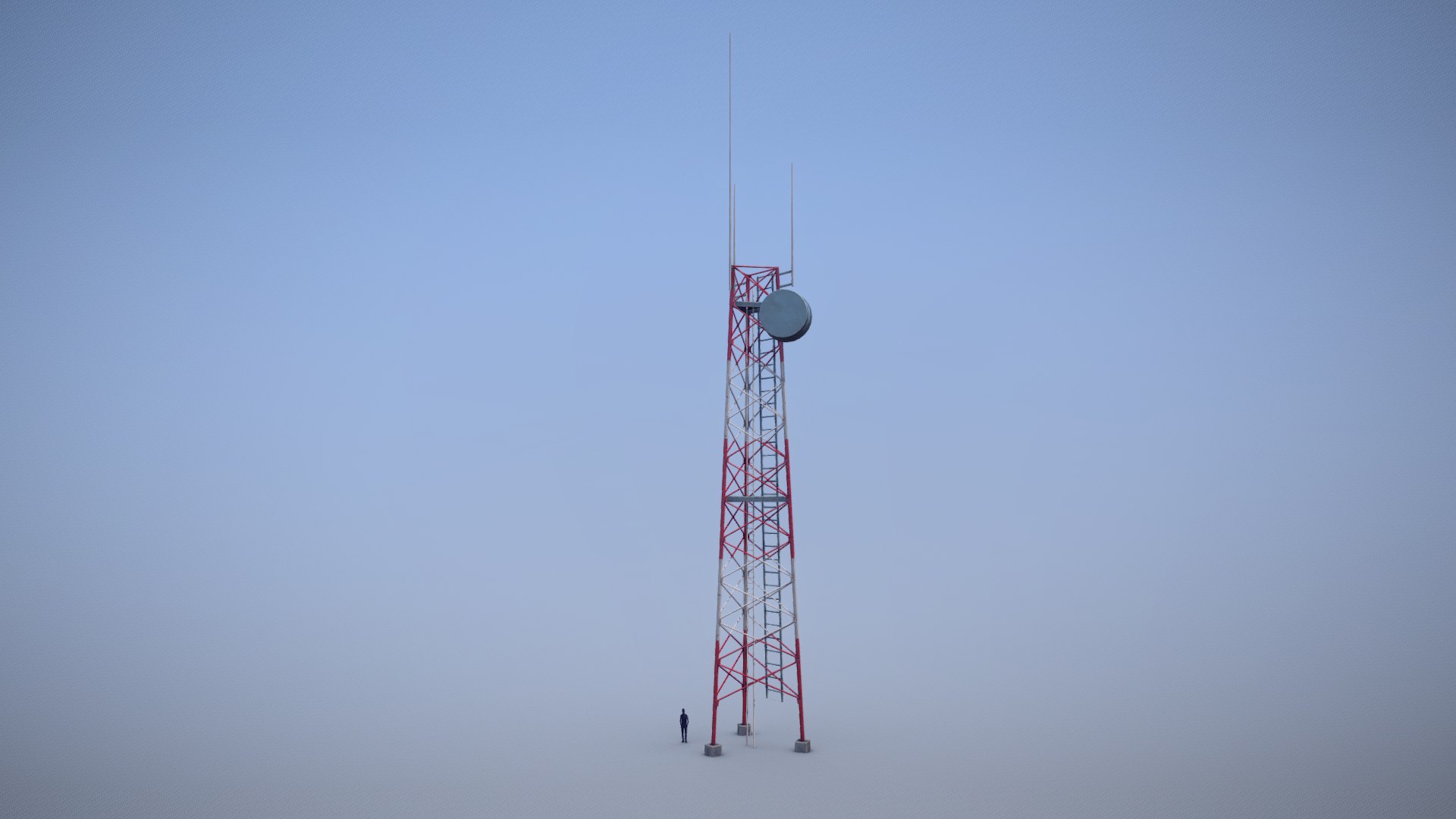 3D LA CellTower Truss 26M - TurboSquid 2060622