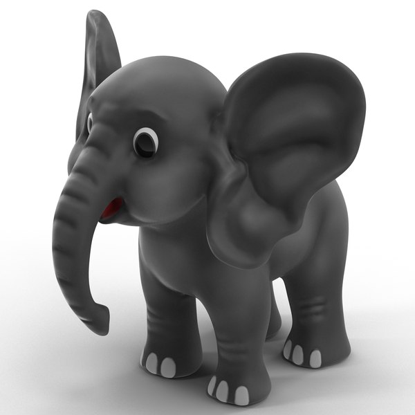 max cartoon elephant rigged