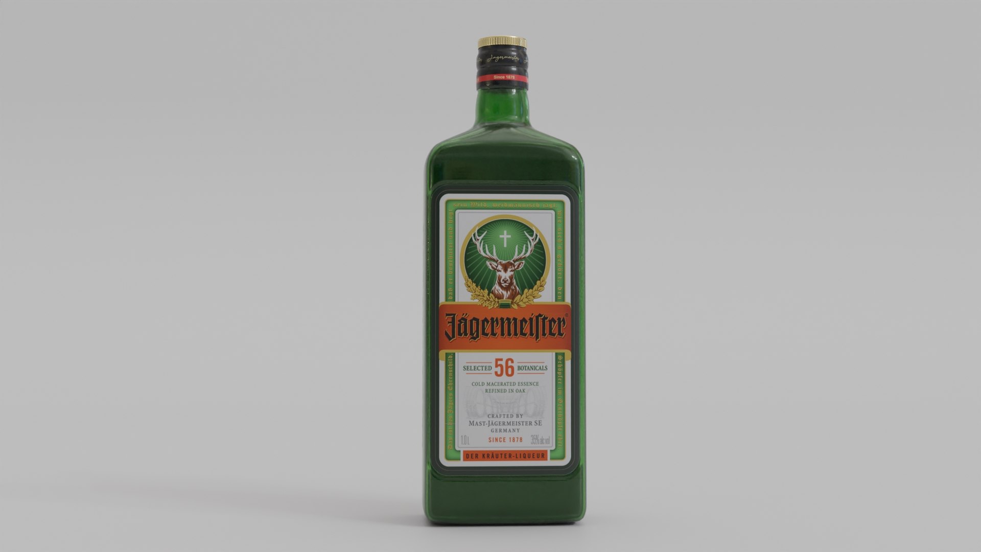 Jagermeister Bottle 3D Model - TurboSquid 2242755