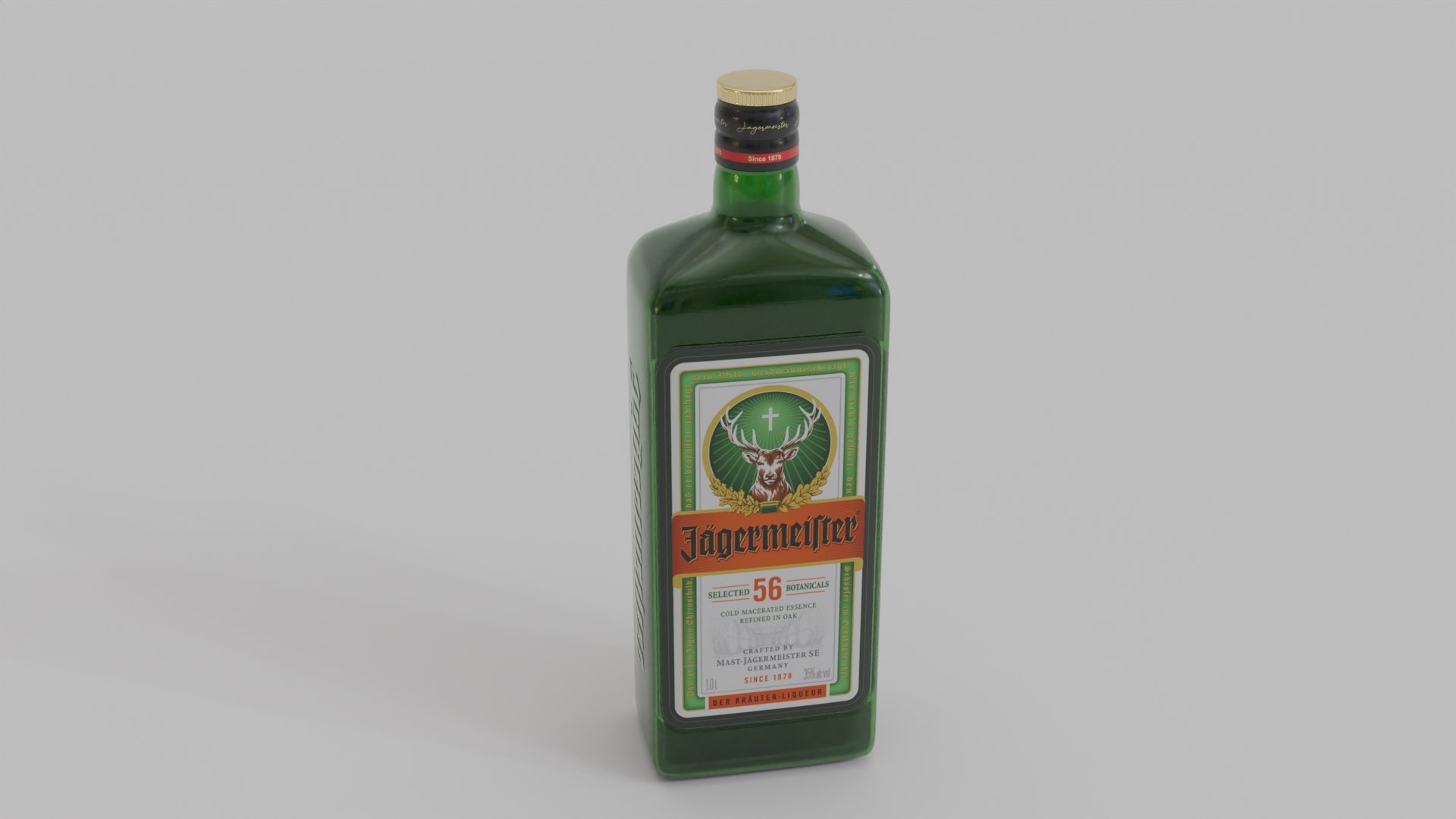 Jagermeister Bottle 3D Model - TurboSquid 2242755