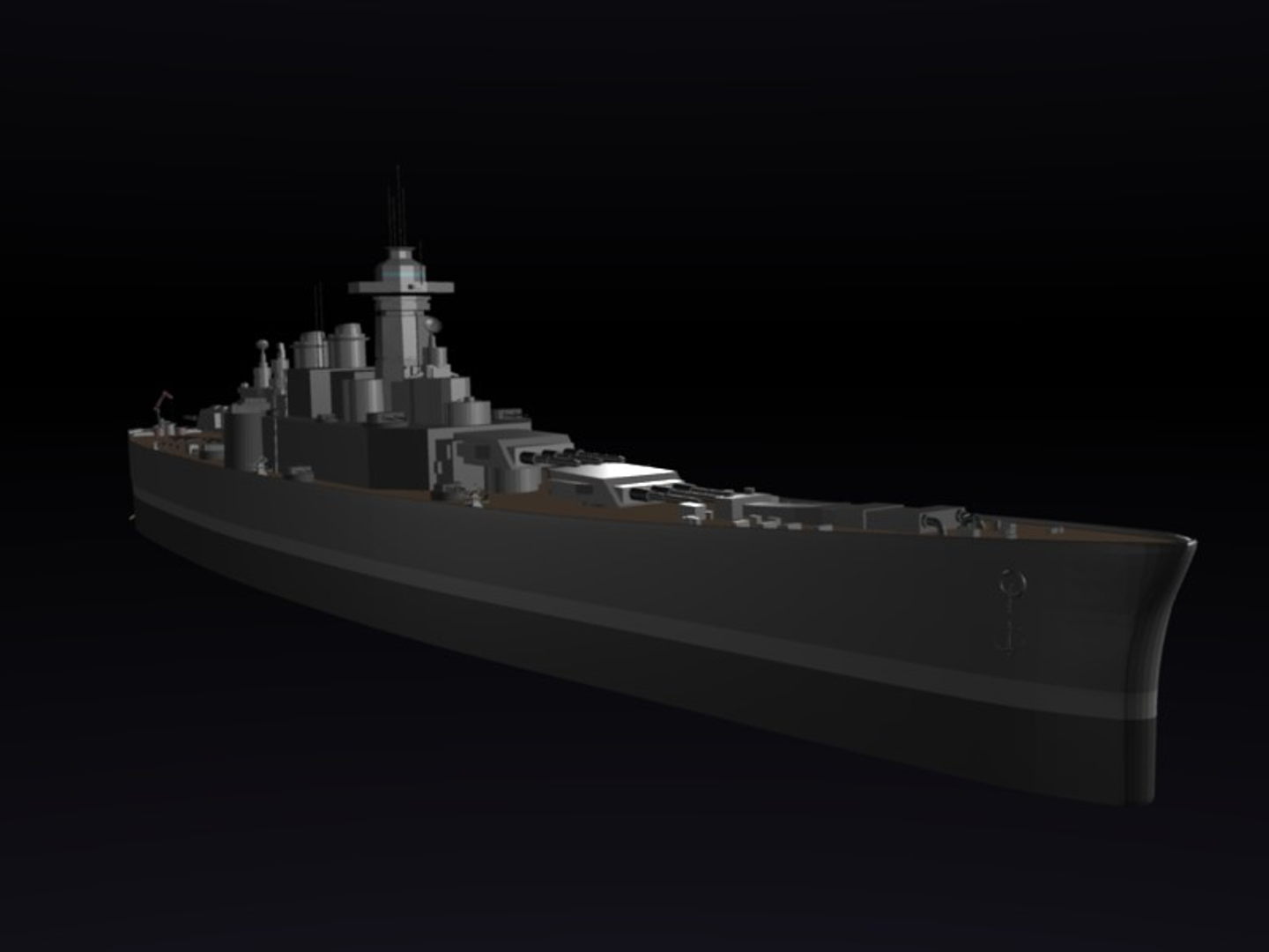 battleship 3d model