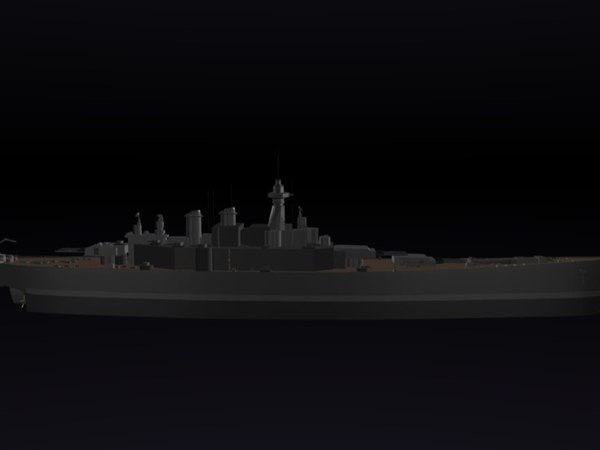 battleship 3d model