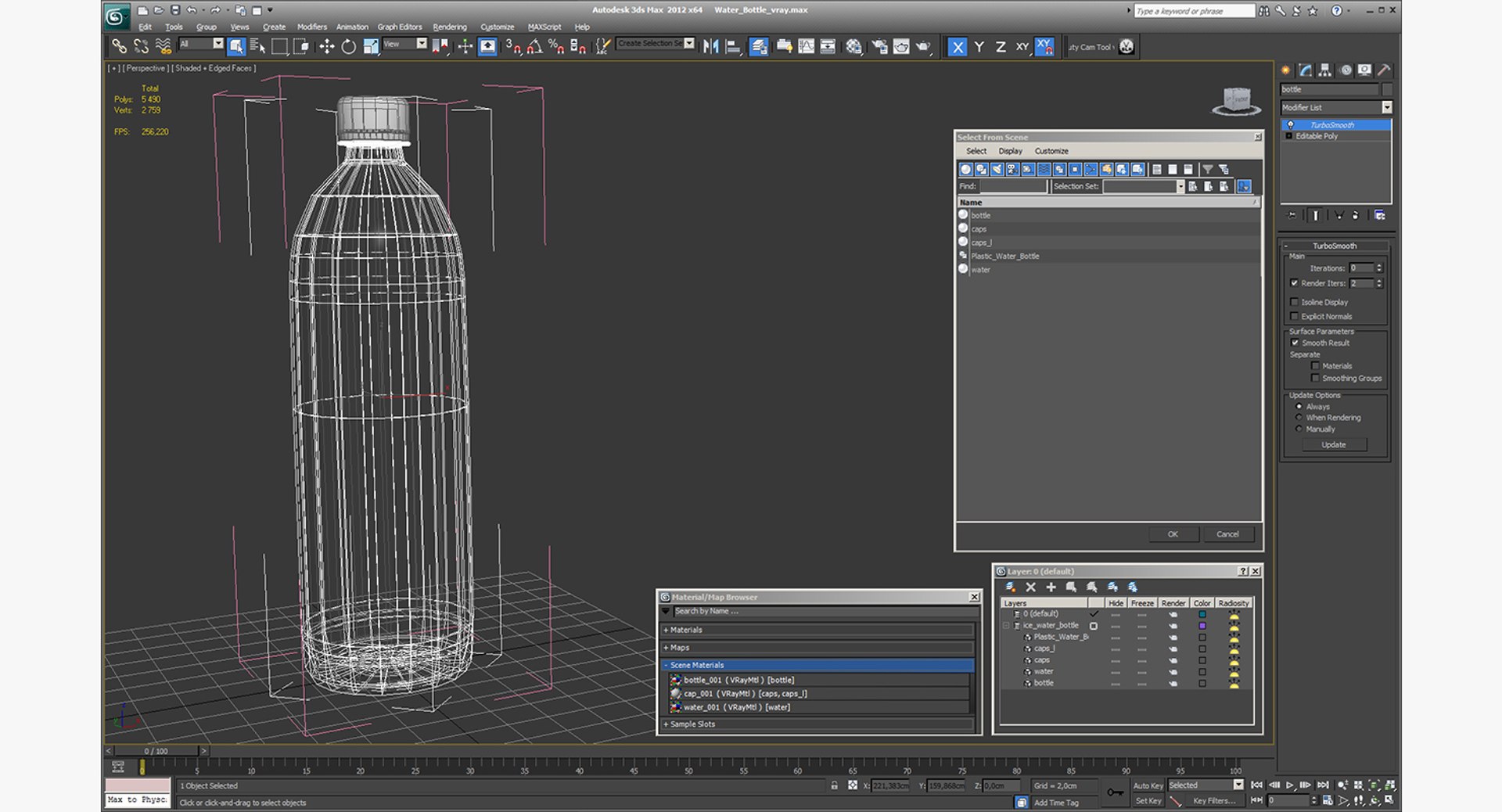 3D Water Bottle Model - TurboSquid 1237095